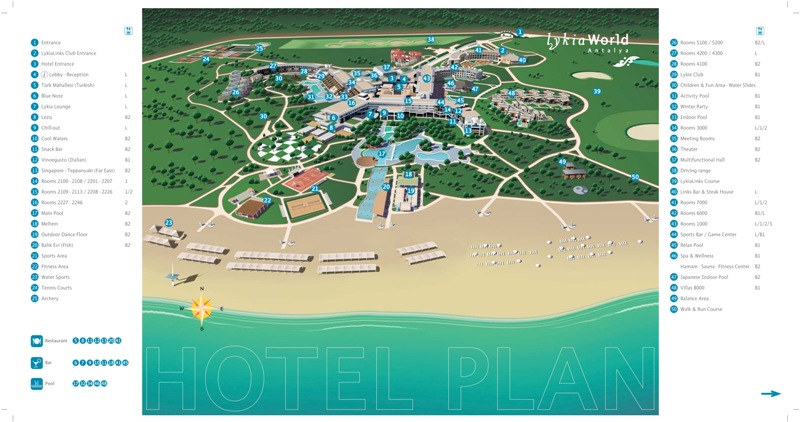 LykiaWorld Antalya - Maps