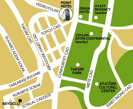 Point Hotel Taksim - Maps