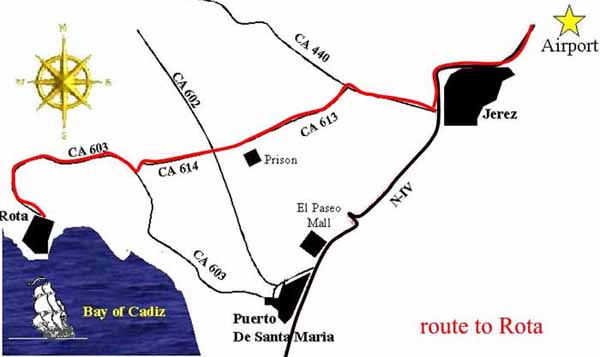 Street Map Of Rota Spain