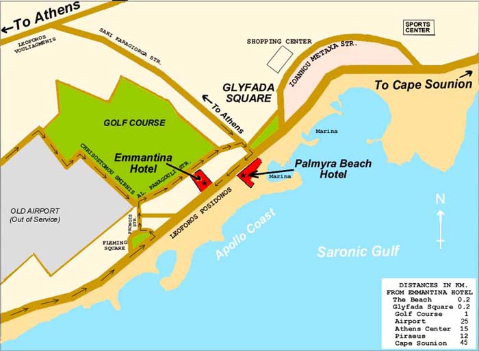 Palmyra Beach Hotel - Maps
