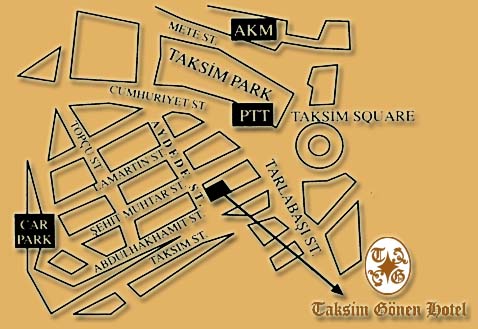 Taksim Gonen Hotel - Maps