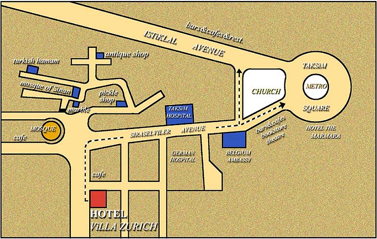 Hotel Villa Zurich - Maps