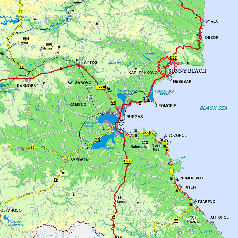 Apart Hotel Central - Karten